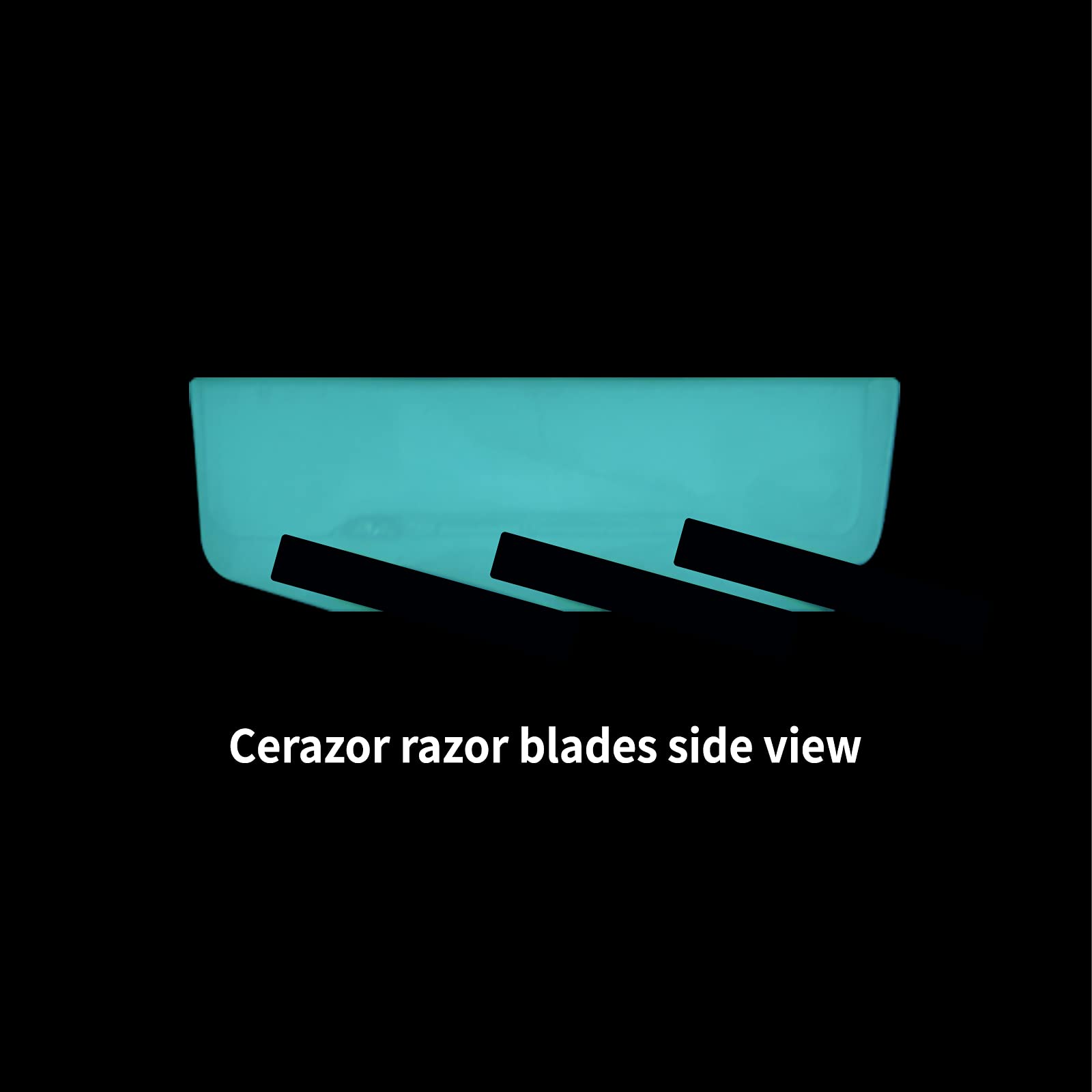 Cerazor, Sky Blue, Ceramic Razor for Women, Non-Metallic Ceramic Razor Blade, No Metal Allergy, No Skin Damages, Shaver.