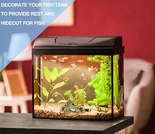 HERCOCCI Decaying Trunk Aquarium Betta Fish Ornament, Fish Tank Wood Decoration Resin Aquarium Log Cave Driftwood for Hideout Holes (3 Pack)
