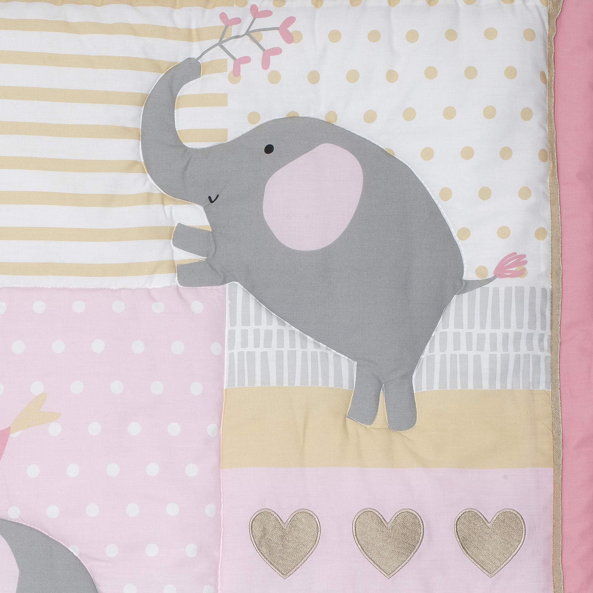 Bedtime Originals Eloise 3-Piece Crib Bedding Set, Pink (Pack of 1)