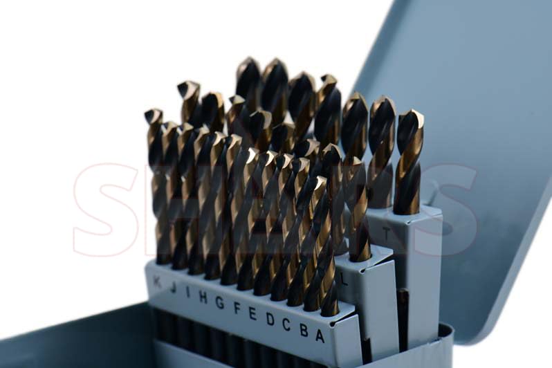 Shars A to Z 26 Pcs HSS Heavy Duty Black & Gold Finish Jobber Drill Set 135° Point Angle 404-2934 S)