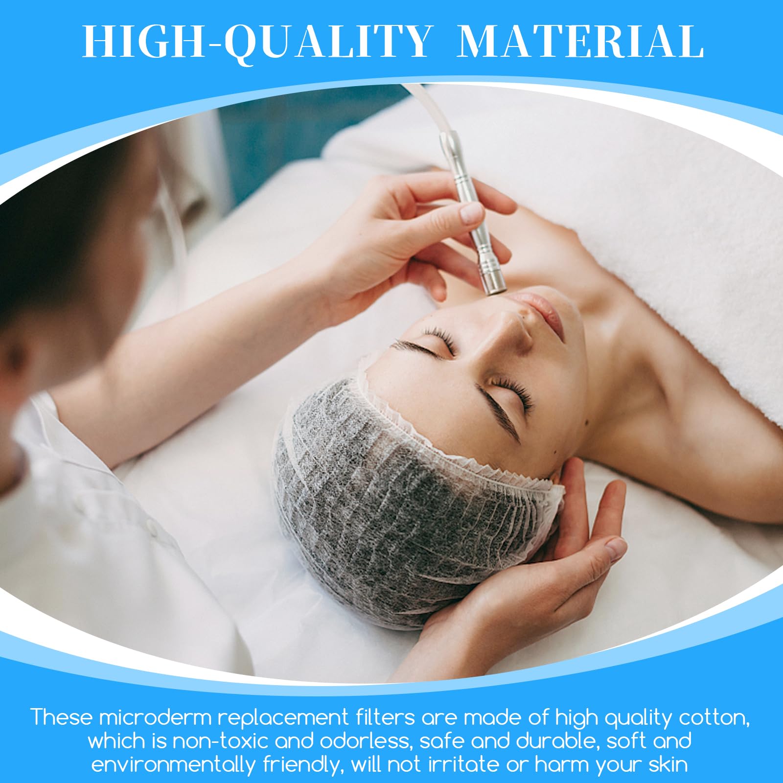 400 Pieces Microdermabrasion Filters 10mm Microdermabrasion Pads Microderm Filters Replacement Dermabrasion Filters Cotton Filters for Microdermabrasion Machine (400 Pieces)