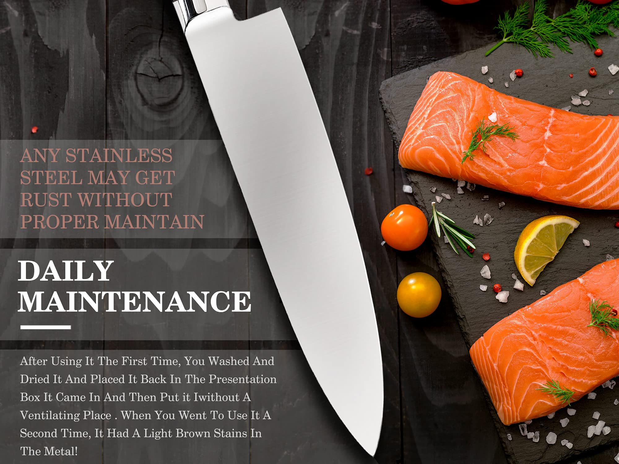 Chef’s Knife,Japanese Chopping & Meat Knife Gyuto Chef’s Knive Kitchen Cutting Knife’s for Cooking Santoku Knives Set,Forged High Carbon Chef Sharp Knife for Cutting Meat- CREATIVELAND