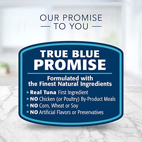 Blue Buffalo Tastefuls Natural Flaked Wet Cat Food, Tuna Entrée in Gravy 3-oz cans (Pack of 24)