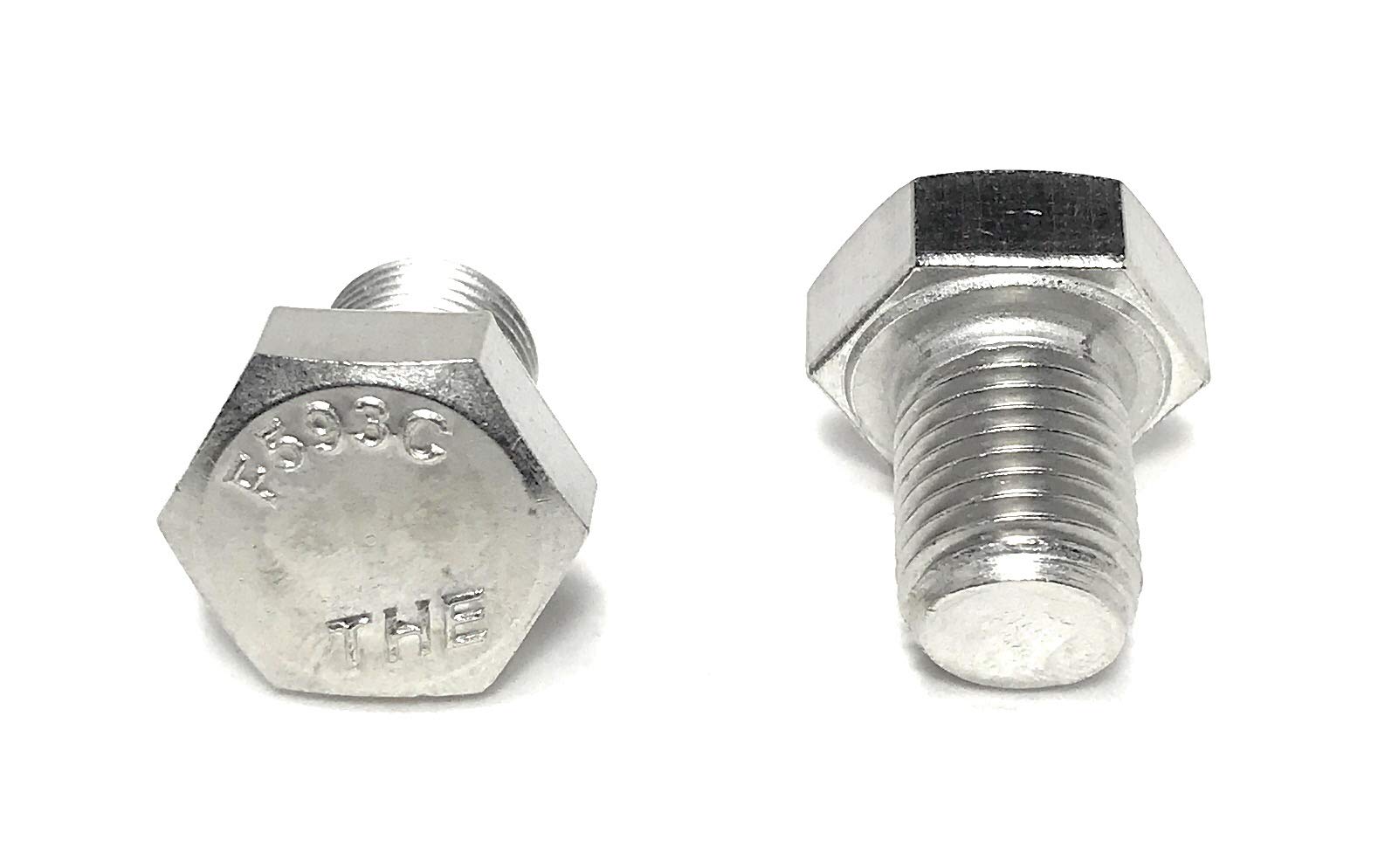 3/8-24x1/2 Stainless Steel Hex Cap Screws FT Hex Bolts 18-8 (UNF) FINE Thread (15 Pieces)