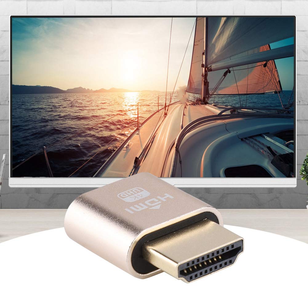 143 Graphics Card Virtual Display, Fake Load VGA Analog Camouflage HD Lock Screen Virtual Display,DispalyPort Headless Ghost Display