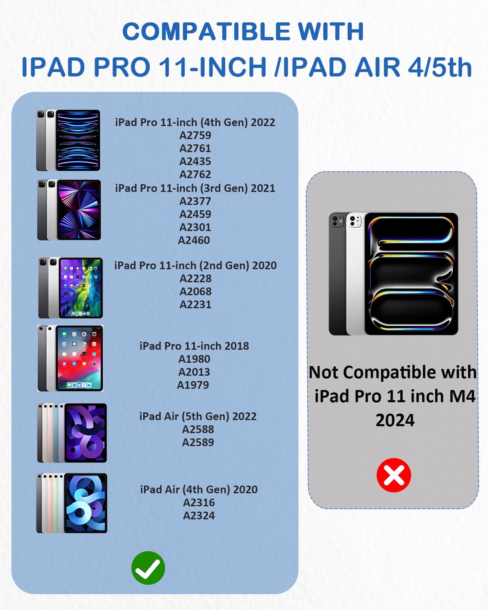 2 PACK Paper Screen Protector for iPad Air 5th/4th Generation, iPad Pro 11 inch (2022/2021/2020/2018), Matte PET Film for iPad Air 5/4(10.9"), Write and Draw Like on Paper, Anti-Glare Screen Protector