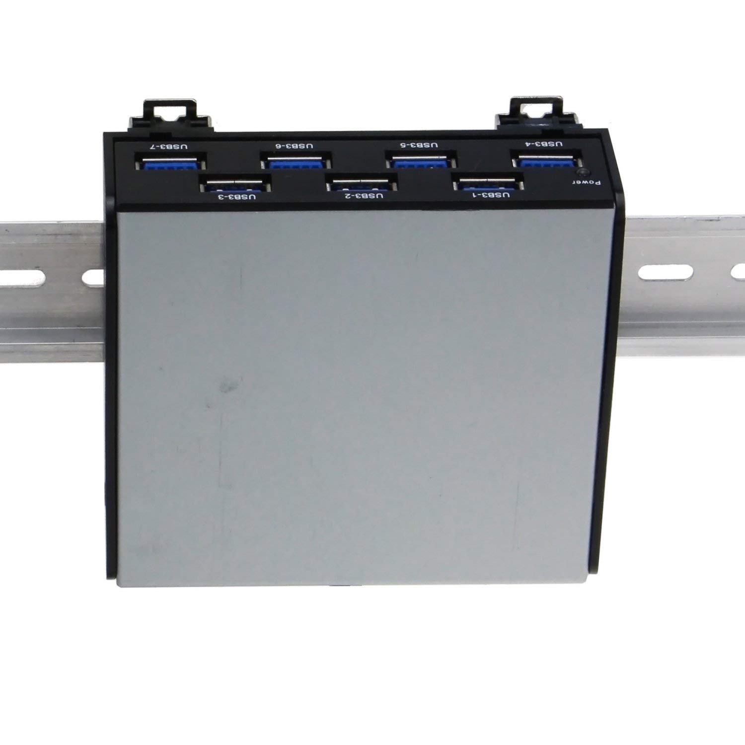 SEDNA - USB 3.1 Gen 1 (USB 3.0) 7 Port DIN-Rail Mounting Hub, for Industrial Control/Server Cabinet mounting Applications