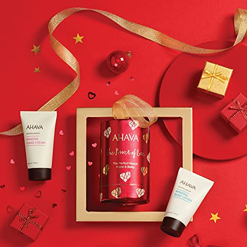 AHAVA The Perfect Match, Ahava Mineral Hand Cream & Body Body Lotion 2 x 40 ml, 1.3 fl. oz.