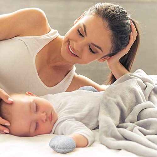 6 Pairs Newborn Baby Mittens No Scratch Infant Gloves Mitten for Baby 0-6 Months (White, Light Grey, Light Blue, Medium Grey, Black Grey, Navy Blue)