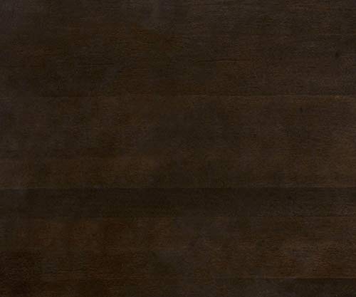24" Espresso Brown Solid Square Rolling Laundry Hamper with Lid