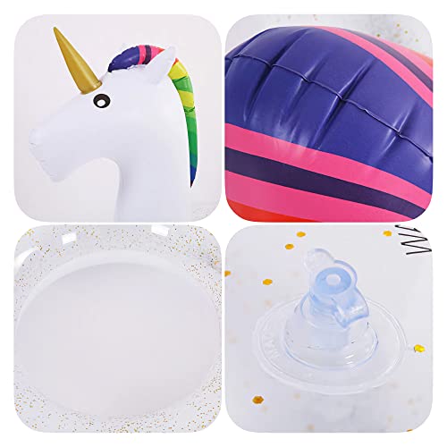 Boxgear Inflatable Float, Glitter Sequin Animal Pool Floats, Swimming Pool Ring, Pool Inflatables for Kids and Adults, Pool Toys Inflatable Unicorn Pool Float, 36 Inch Water Float (36 Inch)