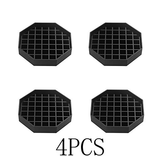 Caspian 4.5" Drip Trays Octagon Coffee/Tea/Wine Plastic Tray with Honeycomb Lattice, 4 Pieces