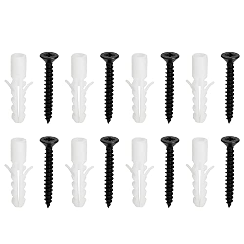 Okuna Outpost 4 Pack Heavy Duty Metal Closet Rod Support Bracket Holder for Storage, Shelving, Clothes, Wall Mounted Hanger with Screws for Easy Assembly (Black, 12.5 x 1 x 9.5 in)