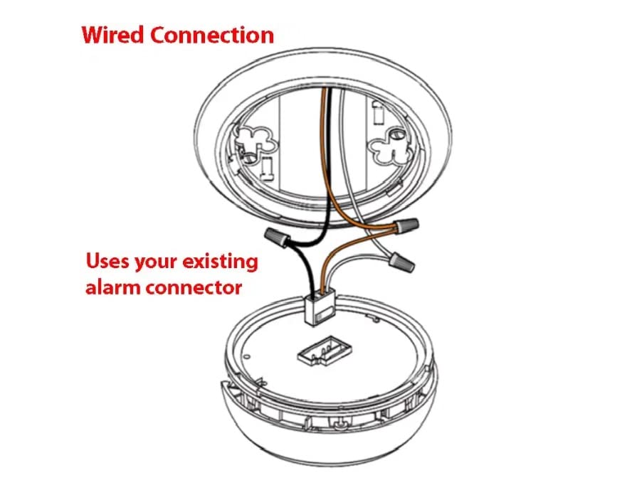 1080P WiFi Smoke Detector HD Hidden Spy Camera Wireless IP Cloud P2P Wi-Fi Mobile Covert Nanny Cam Spy Camera Gadget (Replace Your existing Fire Alarm, 110V AC Quick Connector, See Pics)