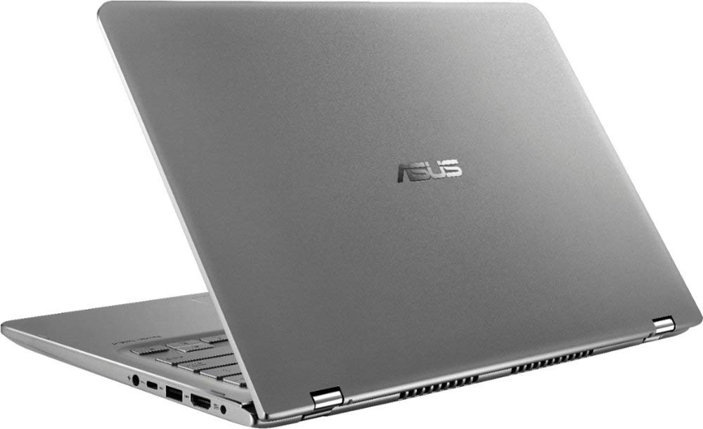 2019 ASUS - 2-in-1 14" Full HD Touch-Screen Laptop - 8th Gen Intel Core i5-8250U - 8GB Memory - 128GB Solid State Drive - Windows 10 - Light Gray