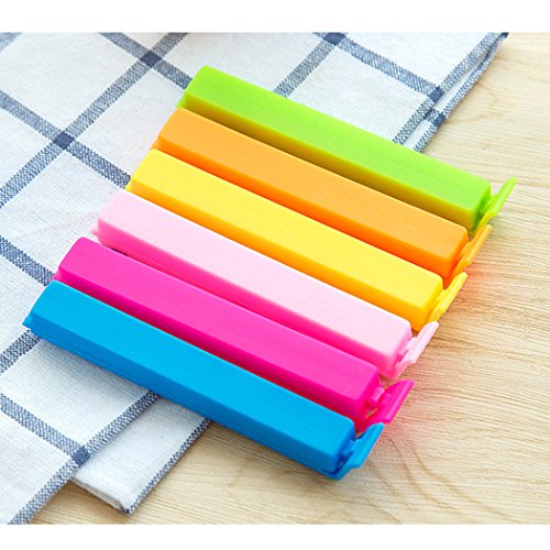 20-pc Bag Clips Sealer, Assorted Colors, Food Sealing Clips