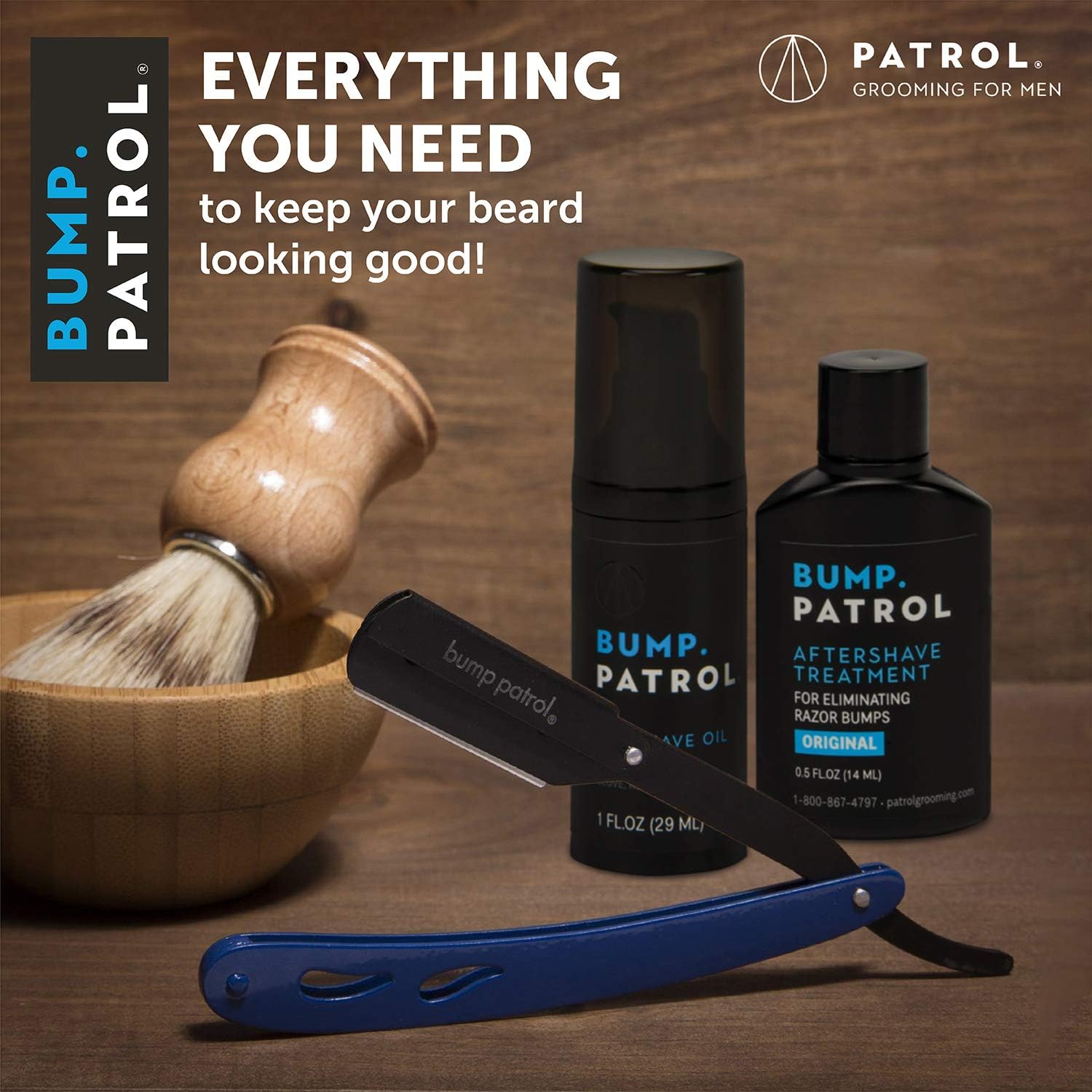 Bump Patrol Maximum Strength Aftershave Formula - After Shave Solution Eliminates Razor Bumps and Ingrown Hairs - 4 Ounces