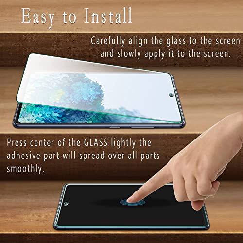 HPTech (2 Pack) Designed for Samsung Galaxy S20 FE, Galaxy S20 FE 5G, Galaxy S20 FE 5G UW Tempered Glass Screen Protector, 9H Hardness, Support Fingerprint Reader, Case Friendly