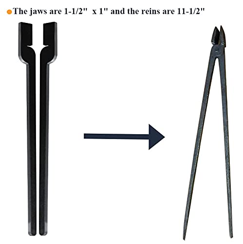 6 Set DIY Rapid Tongs Bundle Set Six Type of Tong Bundles Set Comes with 7 Stainless Steel Rivet for Blacksmith Beginner
