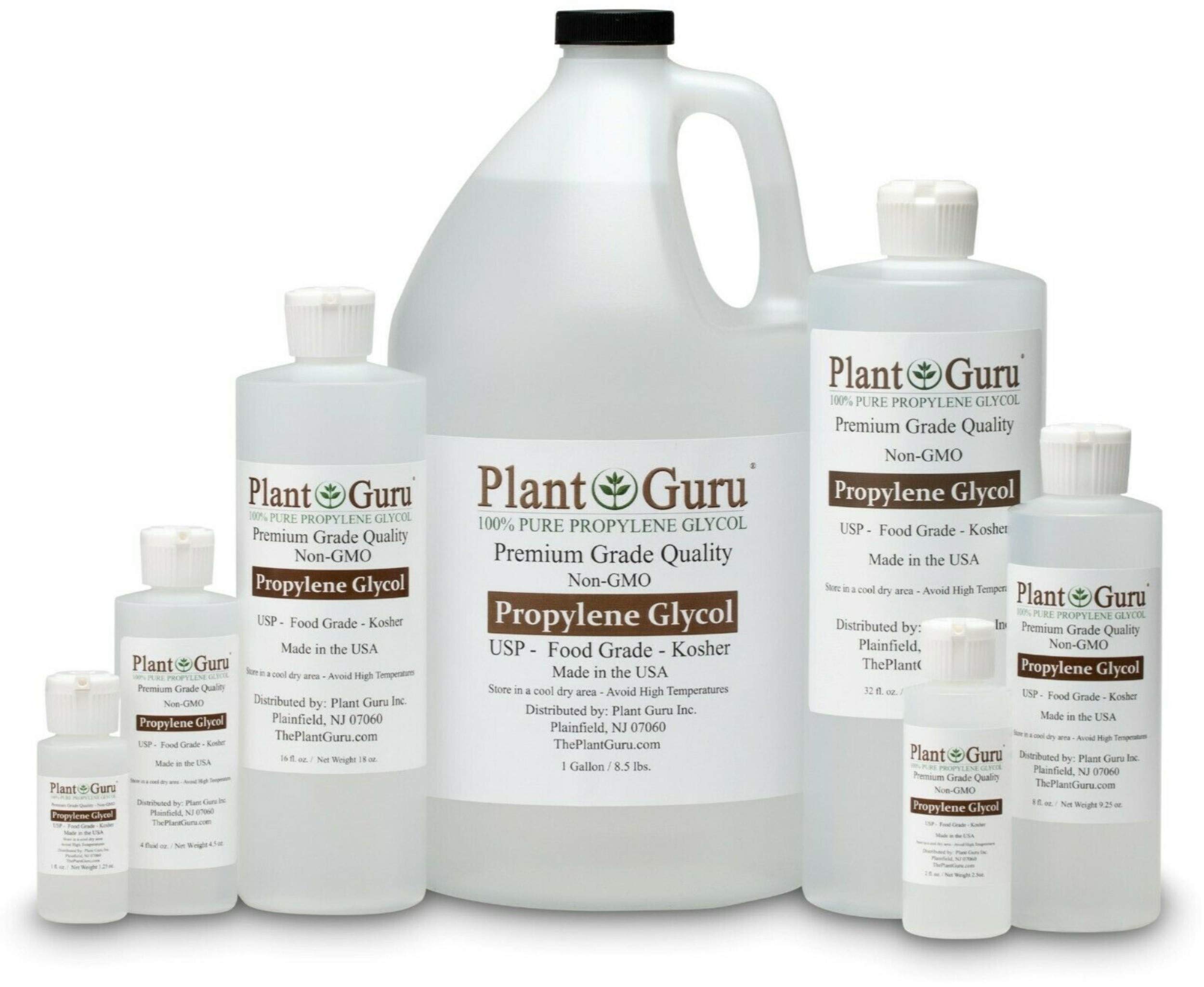 Vegetable Glycerin and Propylene Glycol 1 oz. Each Food Grade USP Kosher 99.9% Pure