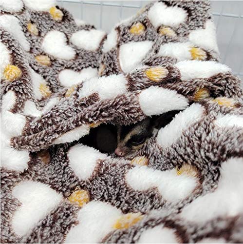 ISMARTEN Small Animal Hanging Hammock, Pet Hanging Nap Sack Sleep Bag Bed, Cage Hammock Beds for Ferret Guinea-Pig Sugar Glider Hamster Rat Mice Chinchilla Flying Gerbil and Squirrel