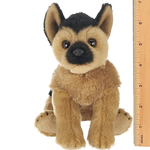 Bearington Lil' Chief Small Plush German Shepherd Stuffed Animal, 6.5 Inch