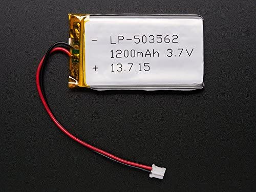 1200mAh 3.7V Li-Poly Battery with JST-PH cable