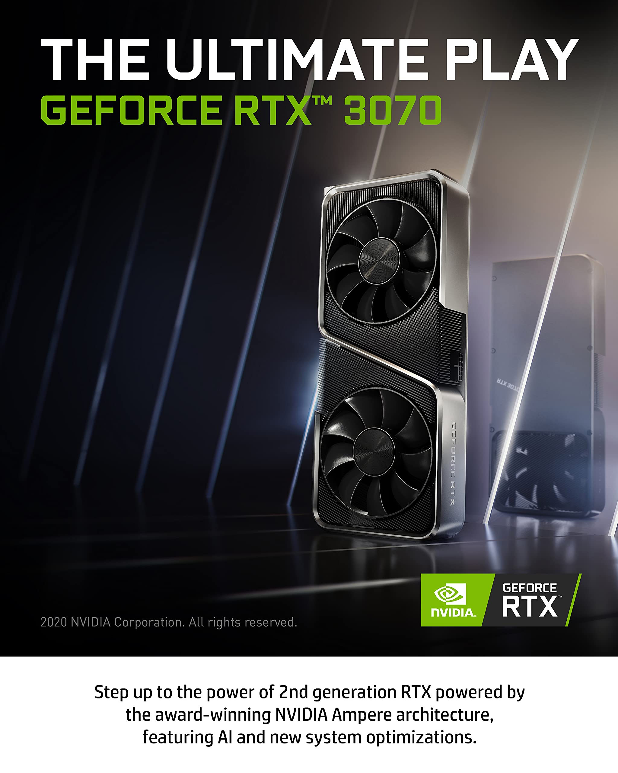 Omen 30L Gaming PC, NVIDIA GeForce RTX 3070, AMD Ryzen 7 5800X, HyperX 32 GB RAM, 1 TB SSD, Windows 10 Pro, Wi-Fi 6 & Bluetooth 5, Liquid Cooling, RGB Lighting (GT13-1170, 2021)