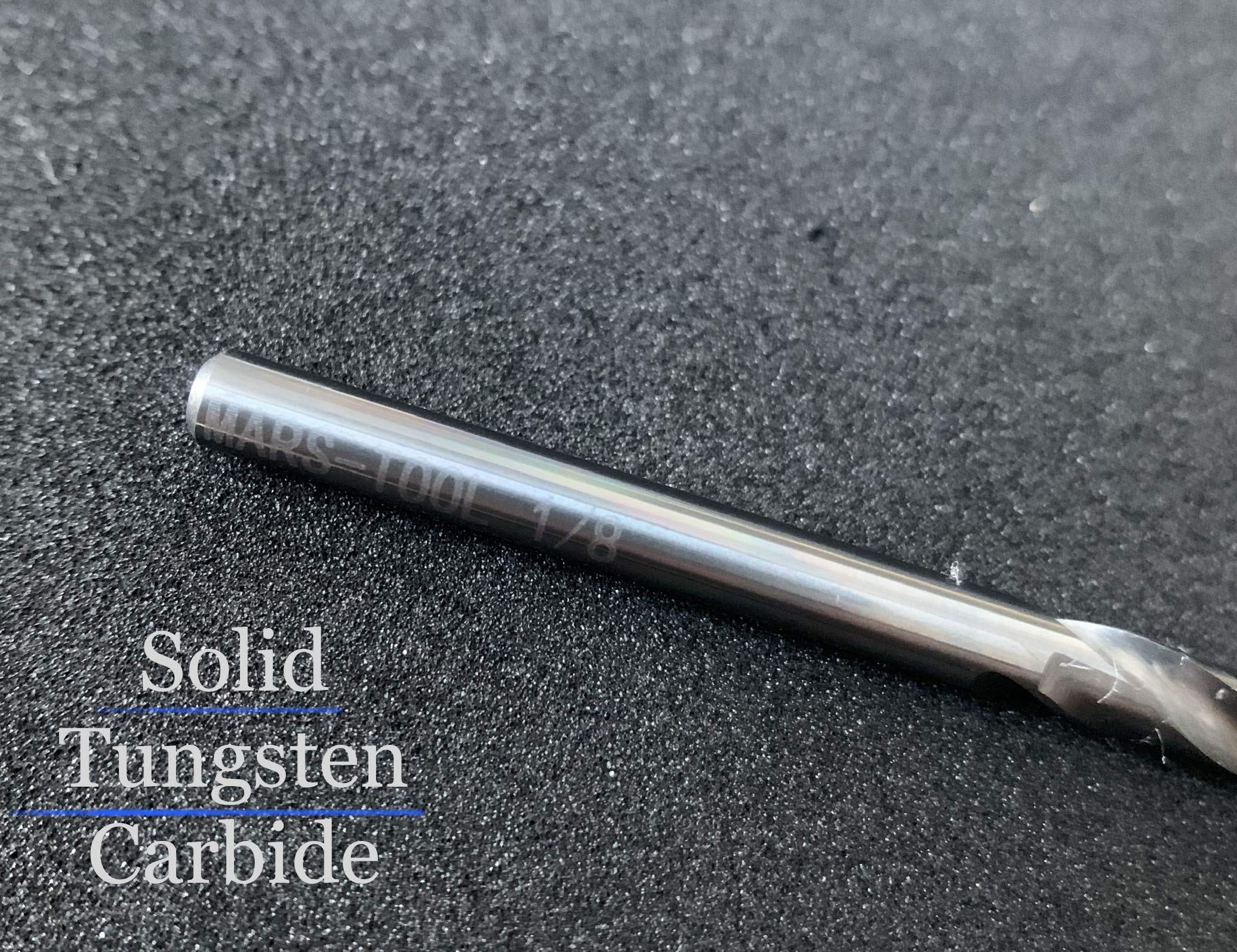 2/Pack Solid Carbide Drill Bit for Hardened Steel Hard Ness HRa 91.3 Aerospace Standard K20 Tungsten Carbide Jobber Length Twist Drill for Metal 118 Degree Four Facet Point Fractional Size (1/8")