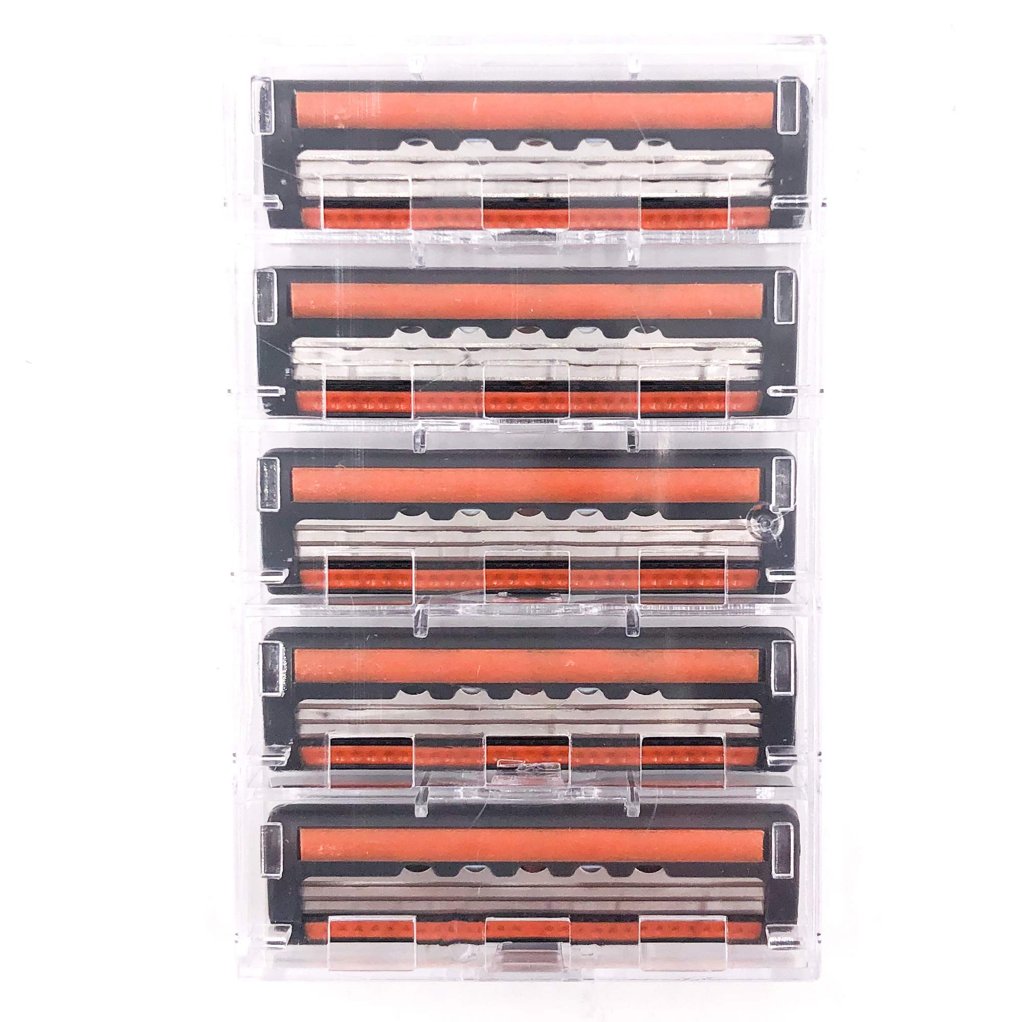 30 Taconic Shave Triple Blade Razor Cartridges for Gillette Atra, Atra Plus, Vector & Contour Razor Handles, Aloe Lubricating Strip for a More Comfortable and Closer Shave