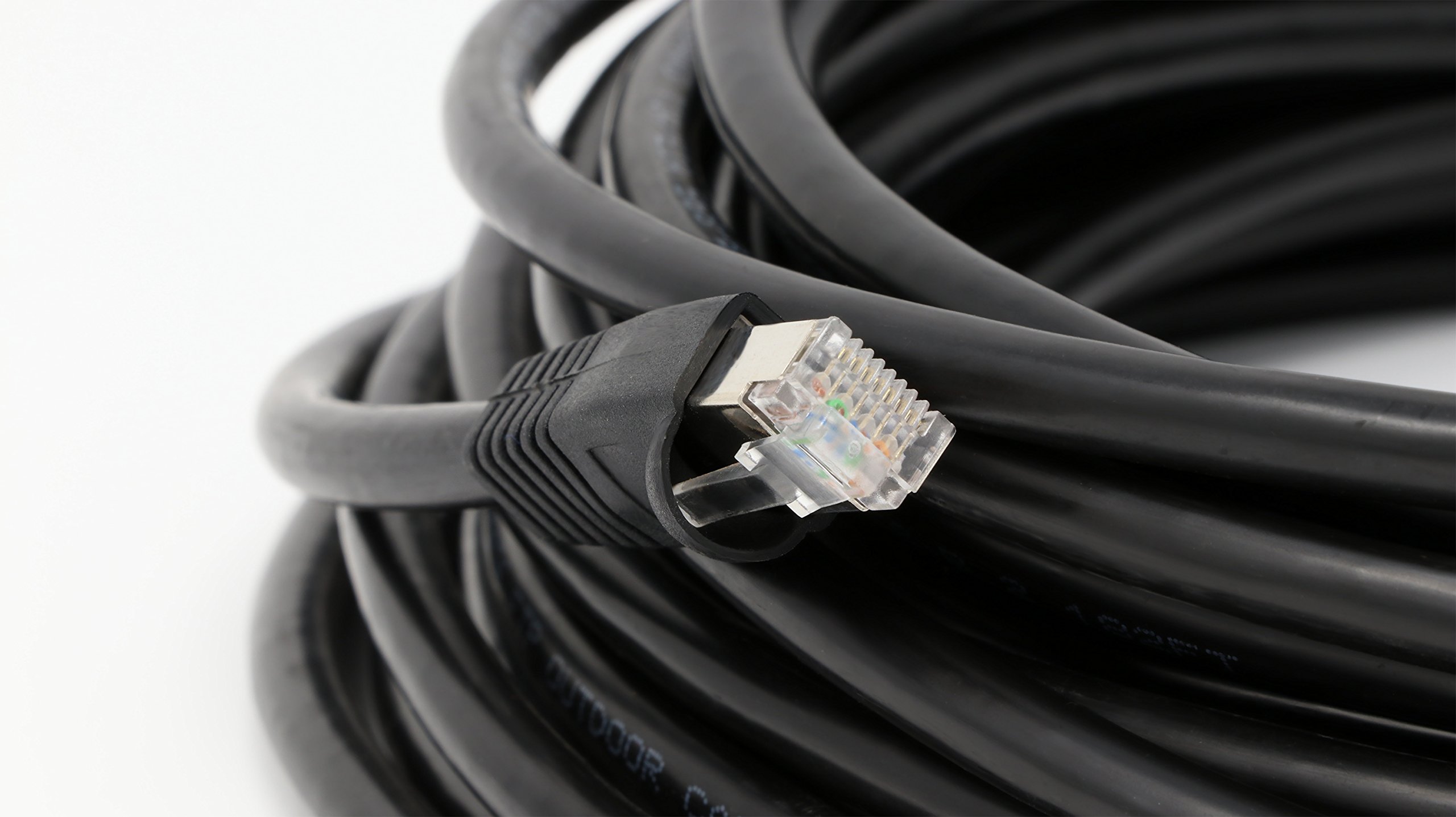 300ft Cat6a Outdoor Waterproof Ethernet Cable Direct Burial (750MHz, 10Gb) Shielded (Pure Copper)