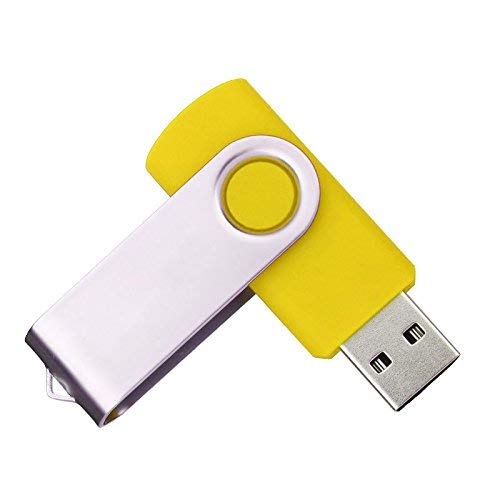 10PCS 2.0/3.0 USB Flash Drive Pen Drive Memory Stick Thumb Stick Pen Black (2.0/1GB, Yellow)