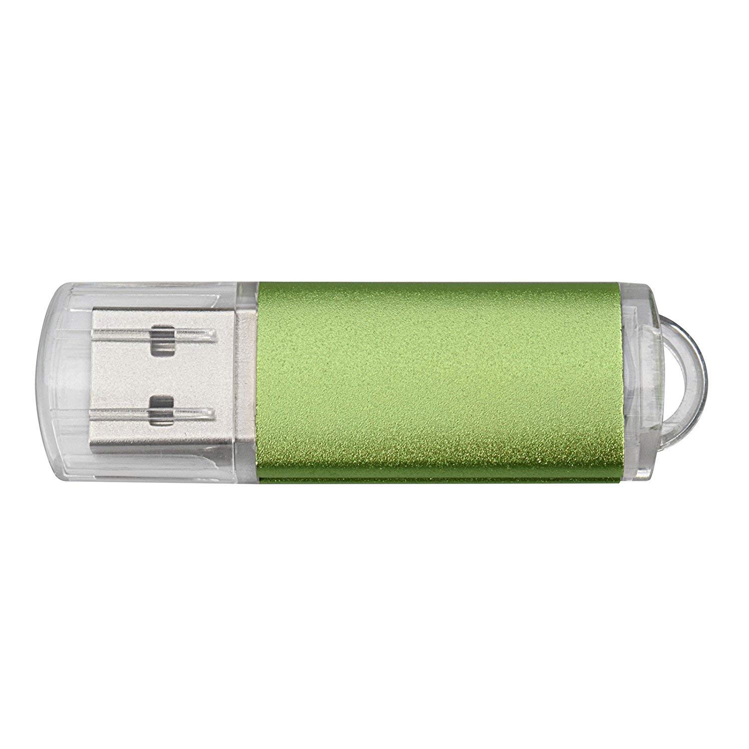 10PCS 2.0/3.0 USB Flash Drive Pen Drive Memory Stick Thumb Stick Pen Black (2.0/2GB, Green)