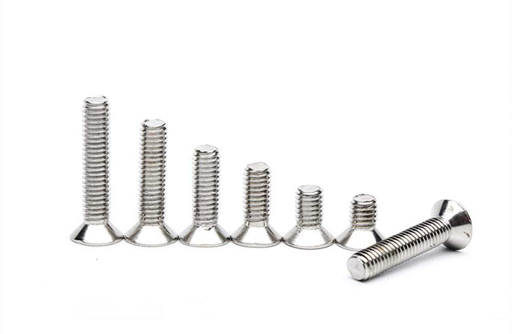 Guard4U 300Pcs Metric M2 Stainless Steel Phillips Countersunk/Flat Head Machine Screws Nuts Assortment Kit- M2x 4mm/ 6mm/ 8mm/ 10mm/ 12mm/ 14mm/ 16mm/ 18mm/ 20mm