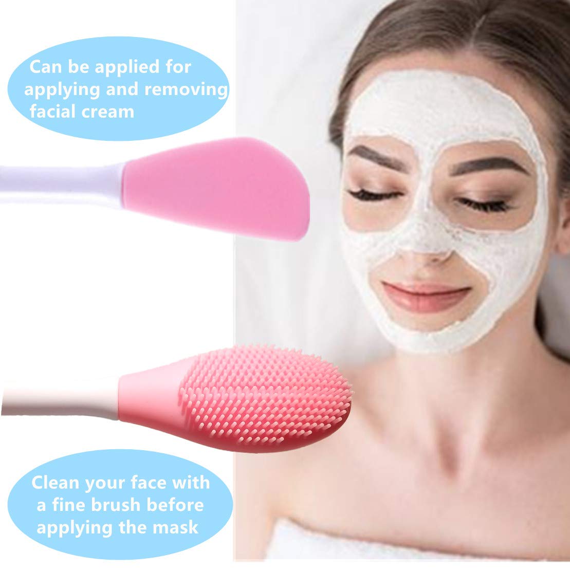 3 PCS Lip Scrub Brush Face Lip Scrubber Tool Face Lip Exfoliator Brush Silicone Lip Brush Exfoliating Lip Brush Lip Scrub Tool for Lips and Face