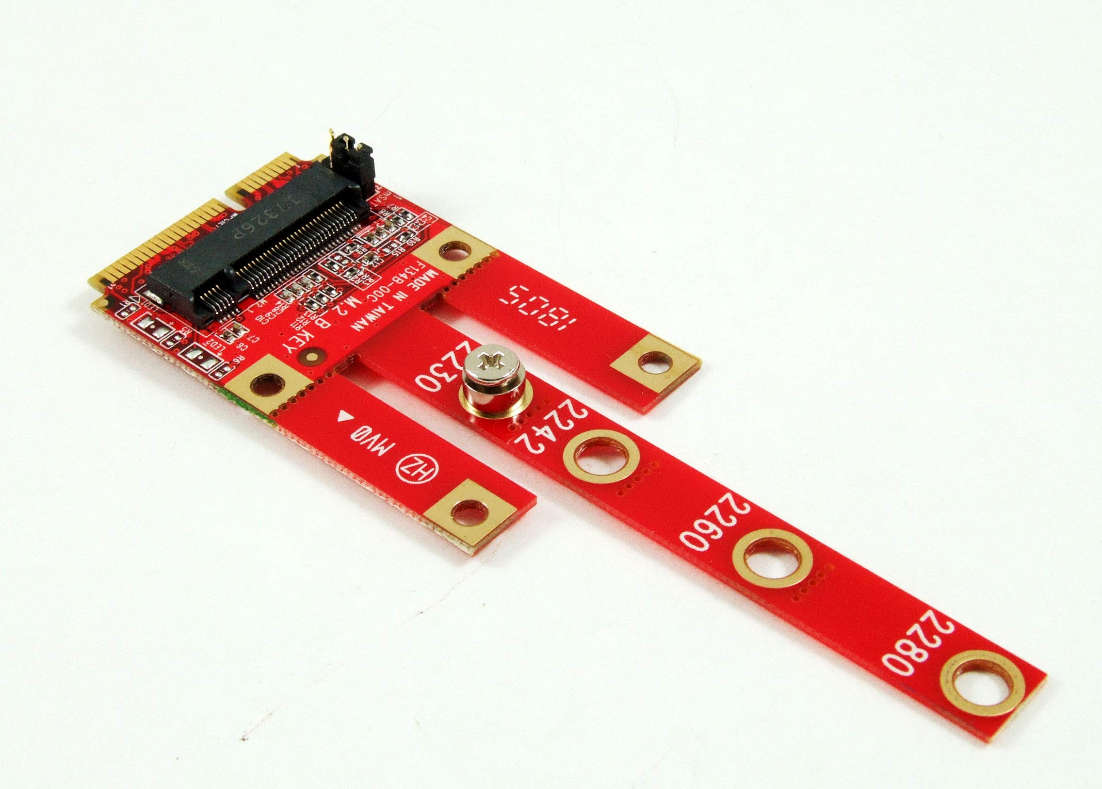 Ableconn MPEX-134B Mini PCIe Adapter with M.2 Key B Slot - Support USB/PCIe/SATA Based M2 B Key or B-M Key Module for Mini PCI Express