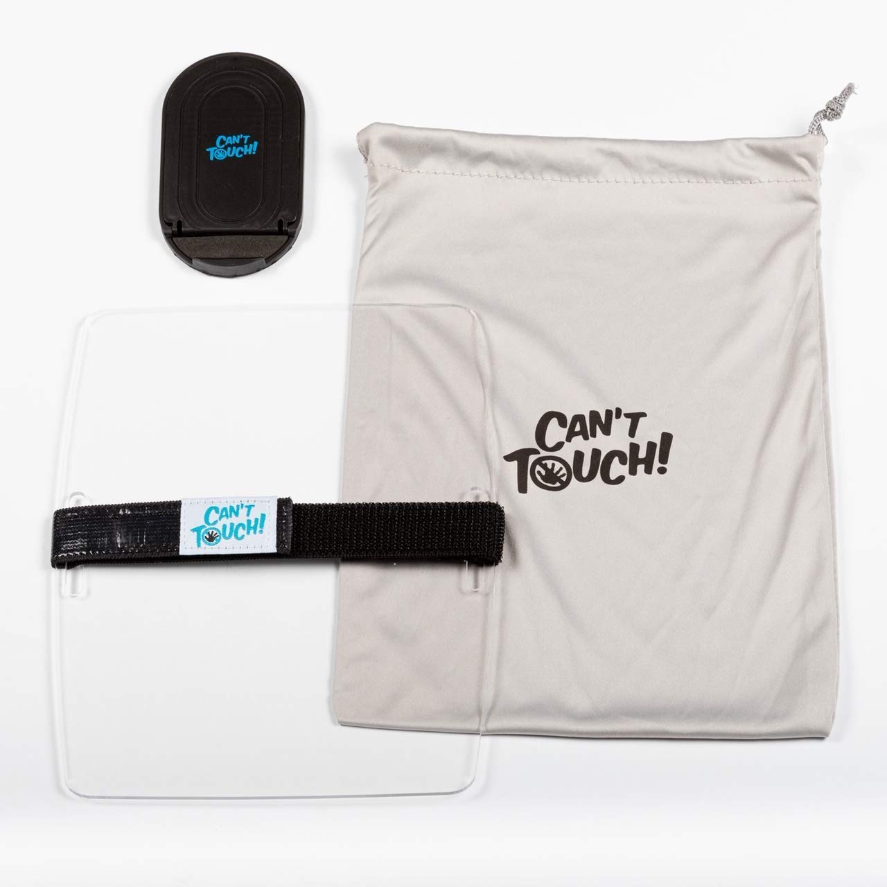 Cant Touch! Anti-Touch Screen Cover for Tablet For Baby and Pets - Easily Strap the adjustable Clear Cover onto the iPad or Tablet to Prevent Any Buttons Being Pressed, Works With Most ModelsPouch +
