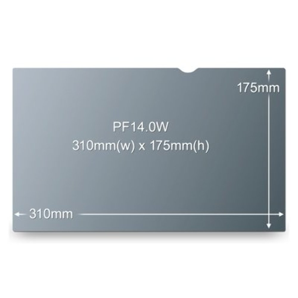 3M PF140W98 Black privacy filter for 14" widescreen