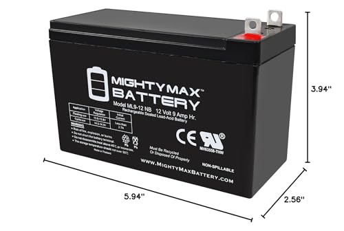 Mighty Max Battery 12V 9AH SLA Battery Replacement for Generac 7500E