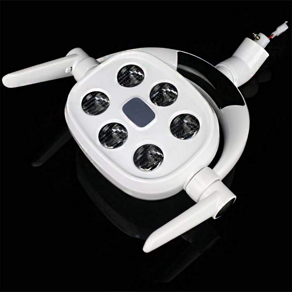 15W Induction Light Dental LED lamp AC/DC 12-24V Dental Oral Lamp for Dental Chair Unit, Pet Surgery Lamp(22mm Connector)