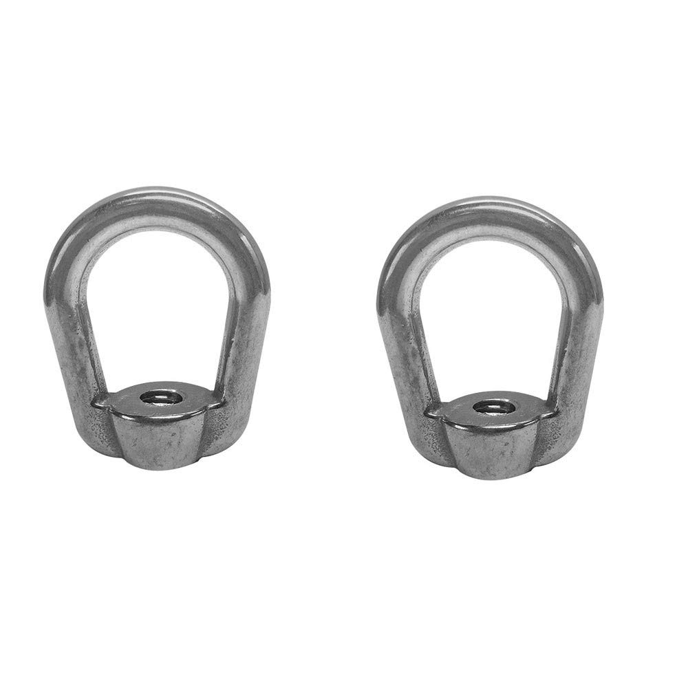 2 Pc Stainless Steel Eye Nut 3/8" UNC Tap SS T304 Thread Boat Marine 1,100 Lbs Cap