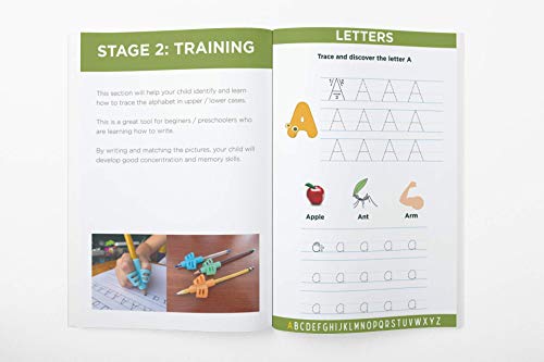 Bright Autism Trace and Learn to Write Workbook, Trace line, Shapes, Numbers and Letters workbook for Kids, Preschool Workbook, Pre-Writing, Pre-Reading