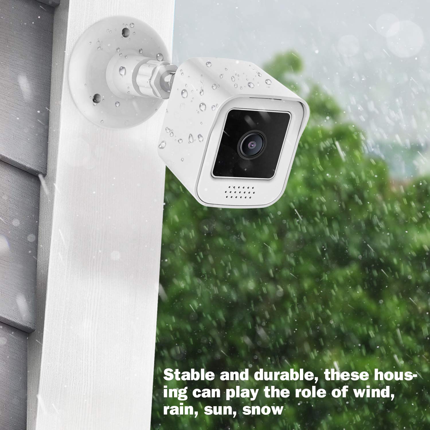 3-Pack Wall Mount Bracke and Housing for Wyze Cam V3 and V3 Pro Camera, wyze v3 Cover Indoor/Outdoor Video Security Accessories,Sun Protection Protective Shell and Adjustable Wall Mounting Brackets