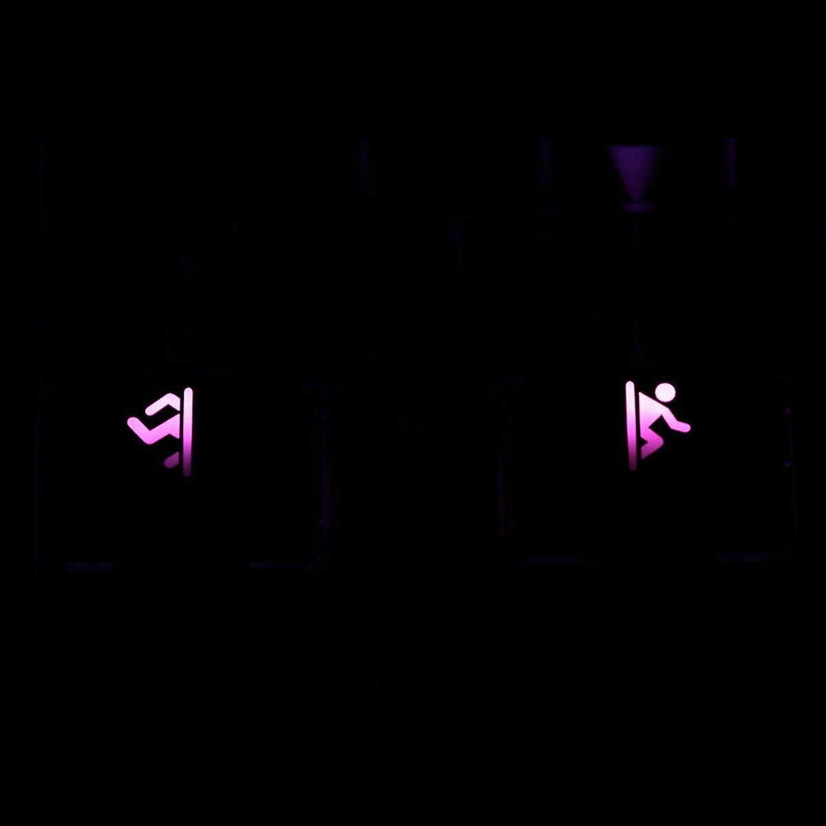 2 Pcs 1.5X R1 Backlit Set Portal Keycap Laser Carving CTRL/Win/ALT/FN Switchs OEM Profile for Most MX Mechanical Keyboards Gaming Replacement (2pcs 1.5u)