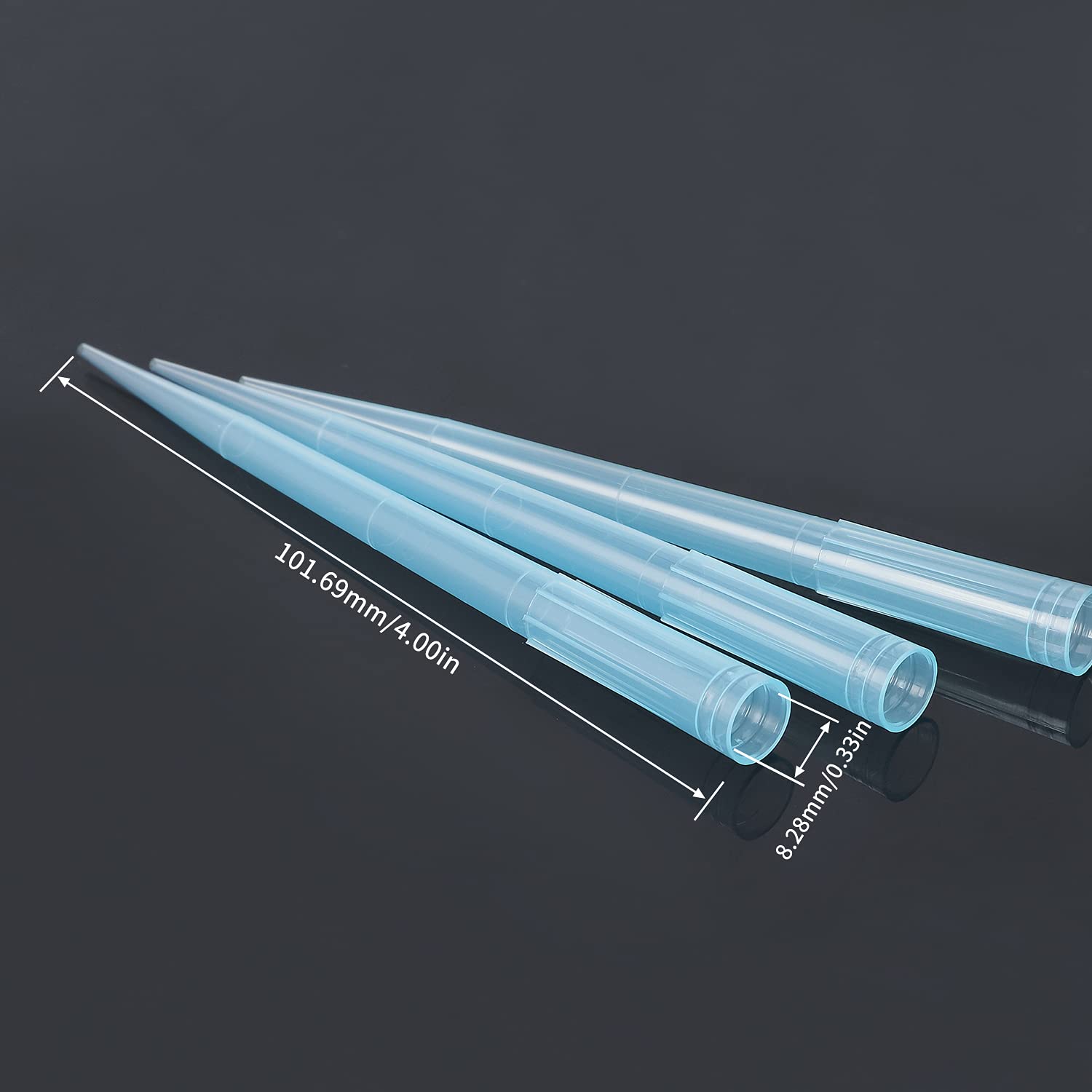 1mL Pipette Tips, Universal Blue 1000ul Pipette Tips, Polypropylene (PP), 500pcs/bag, Non-pyrogenic, DNAse/RNAse Free, Autoclavable, Widely Compatible