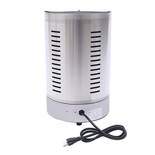 110v Stainless Steel Electric Vertical Grill Machine,Electric Doner Kebab Machine Mini Gyro Machine Vertical Broiler Meat Capacity for Chicken Roast,Tacos,Roast,Beef