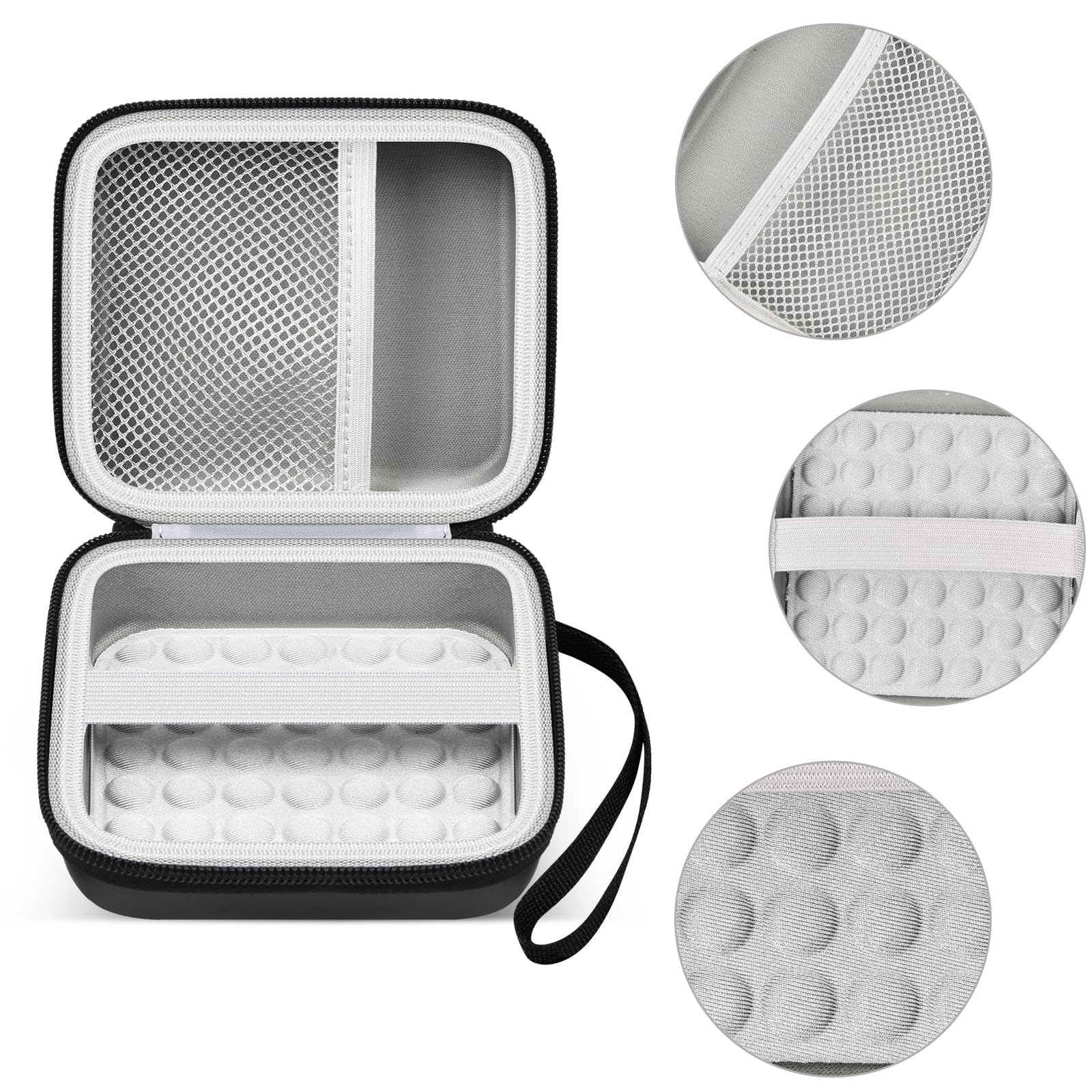 Hard Case Compatible with NETGEAR Nighthawk M6 Pro MR6500/ M6/ M5 / M1 MR1100 5G LTE WiFi Mobile Hotspot, Travel Router Storage Bag with Mesh Pocket for Charger and Other Accessories(Box Only)-Black