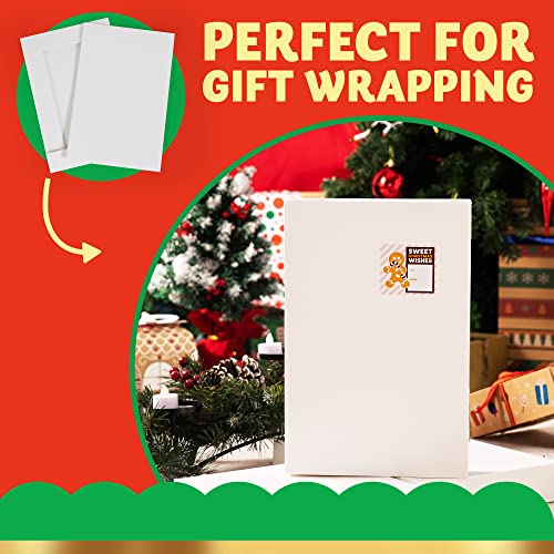JOYIN 18 PCS 14.25" x 9.5" x 2" Large White Gift Boxes, Shirt, Sweaters, Robes Box with 18 PCS Gift Tag Stickers for Christmas, Holidays, Fatherâs Day, Birthday