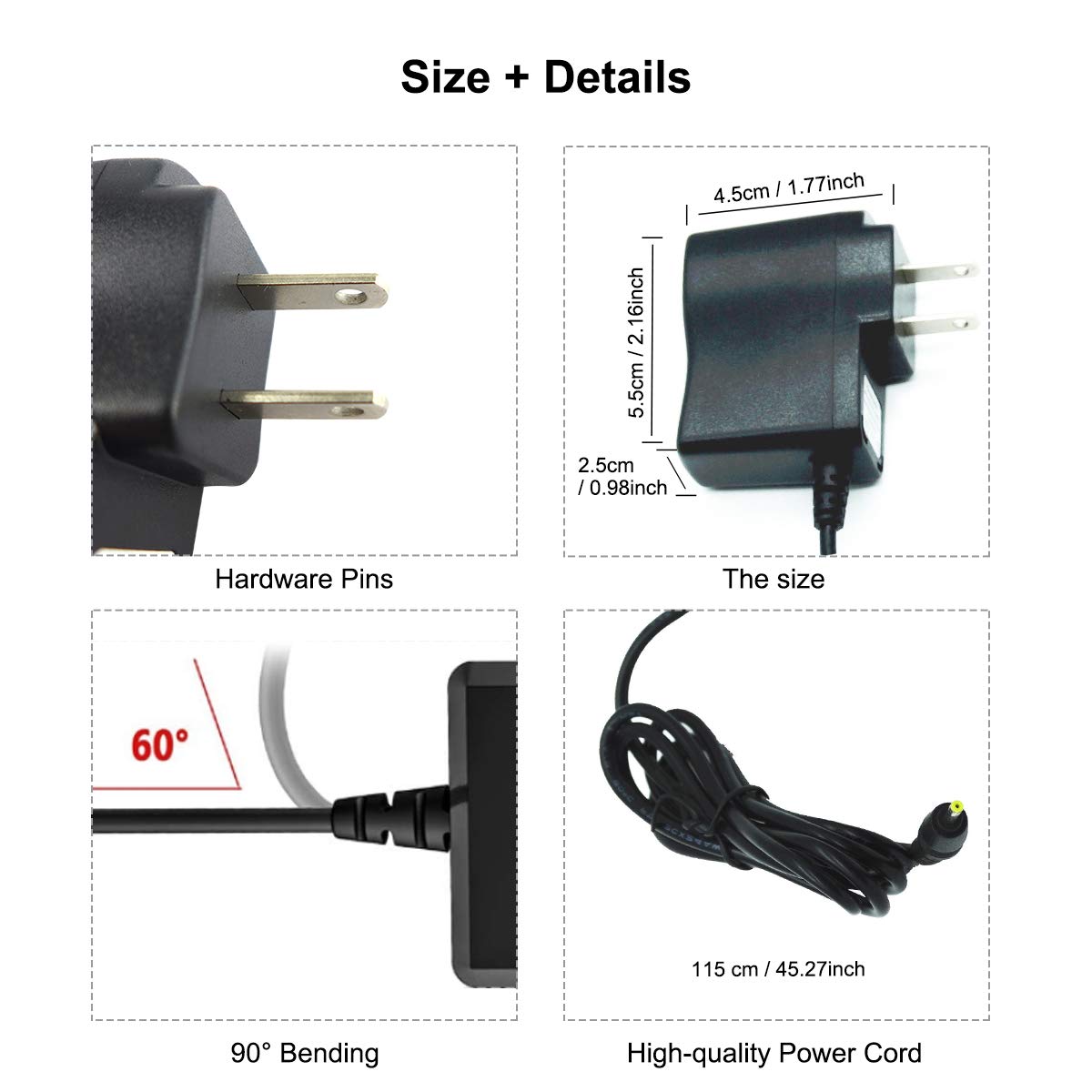 AC Adapter Charger with Light for Philips Norelco G250 G290 G370 G390 G470