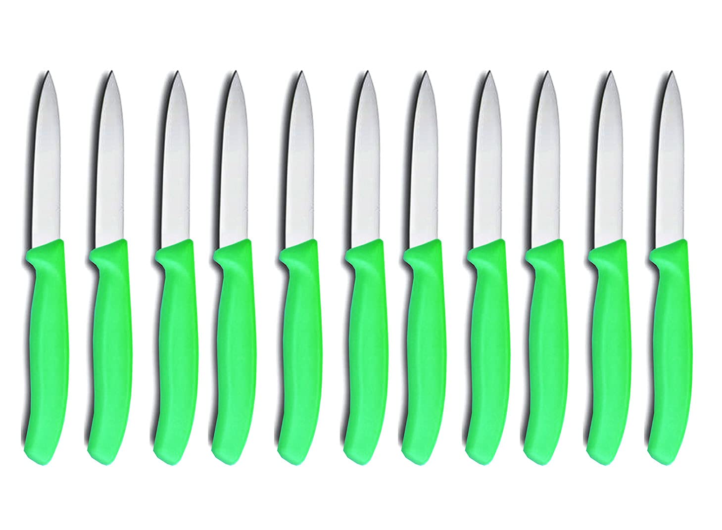 KitchenGear 12 Pcs Fruit Paring Knives - Knife Set of 12 - Small Kitchen Fruit Slicing Peeling Vegetable Tomato Knife 3.2" Inch Utility Small Straight Edge Spear Point - Best Gift Set